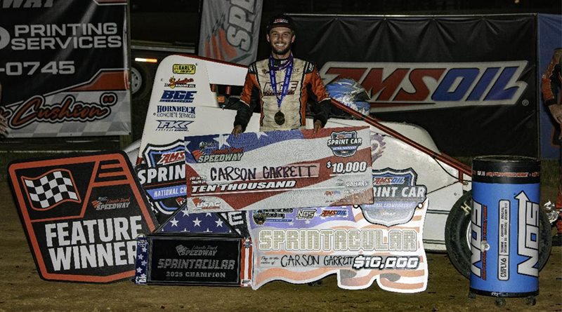 HERE’S CARSON! GARRETT GRABS USAC SPRINT WIN #1 AT LINCOLN PARK